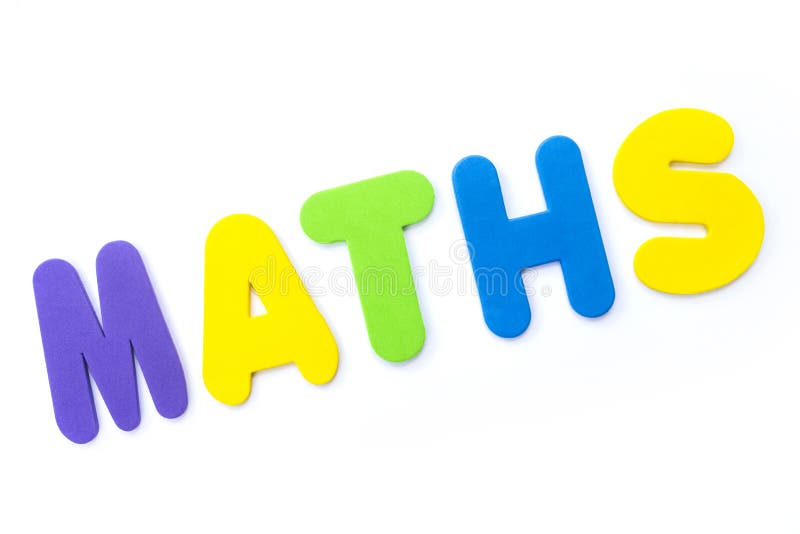 Le mot MATHS image stock. Image du mathématiques, connaissance - 119290835