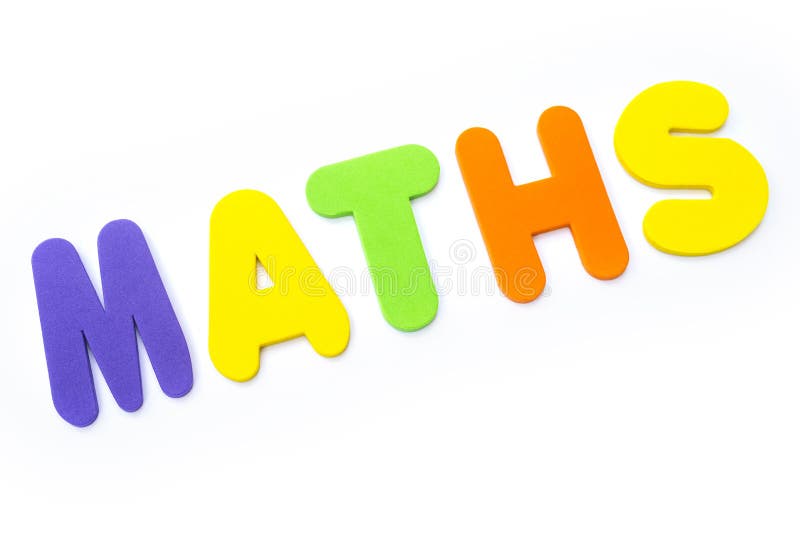 Le mot MATHS image stock. Image du mathématiques, connaissance - 119290835