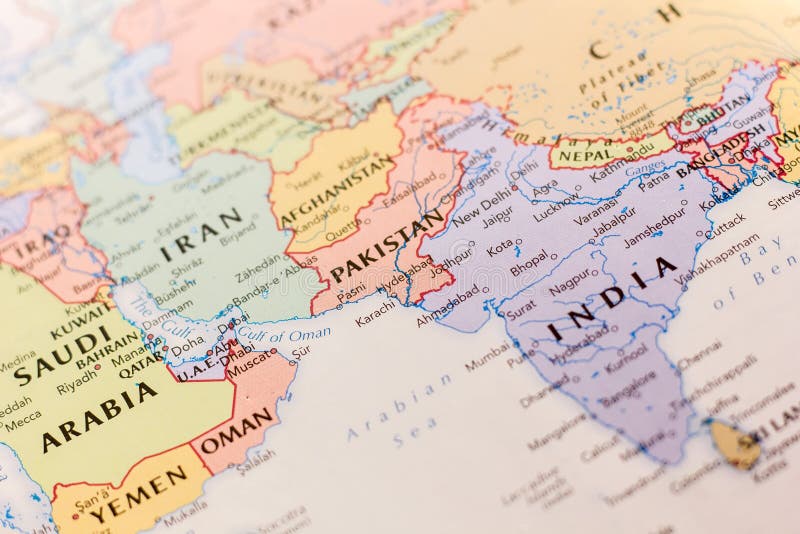 Le Pakistan Sur La Carte Du Monde Photo stock - Image of ville ...