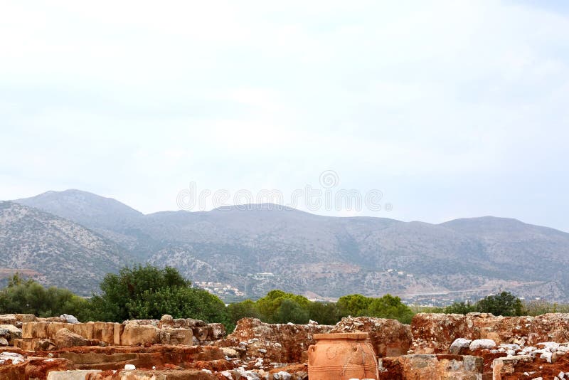 Le palais de Malia photo stock éditorial. Image du crète - 127473273