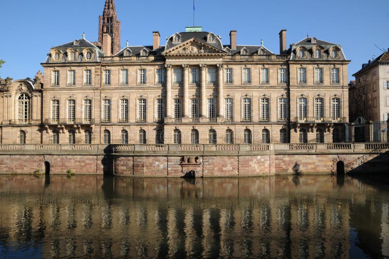 Le Palais Rohan in Strasbourg Stock Image - Image of architecture ...
