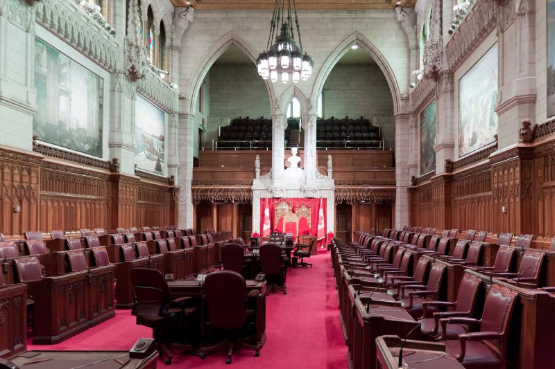 Le Parlement Canadien : Le Sénat Photo stock - Image du chambre, sénat ...