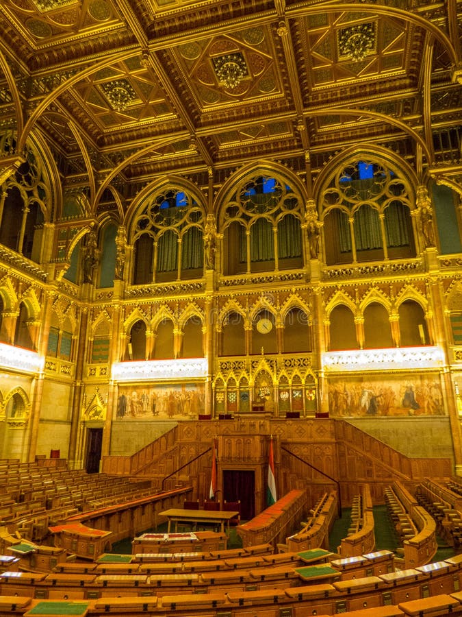 Bâtiment Hongrois Du Parlement, Intérieur Photo éditorial - Image du ...