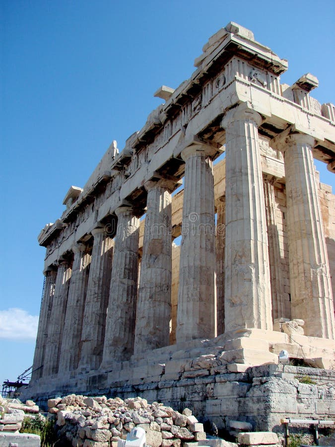 Parthenon (avant) photo stock. Image du grèce, architecture - 13783038