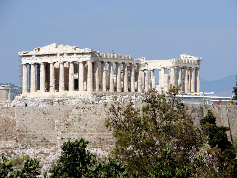 Le parthenon, Athènes image stock. Image du greece, acropole - 3438447