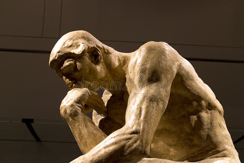 Penseur image stock. Image du émotion, jeune, regarder - 9653333