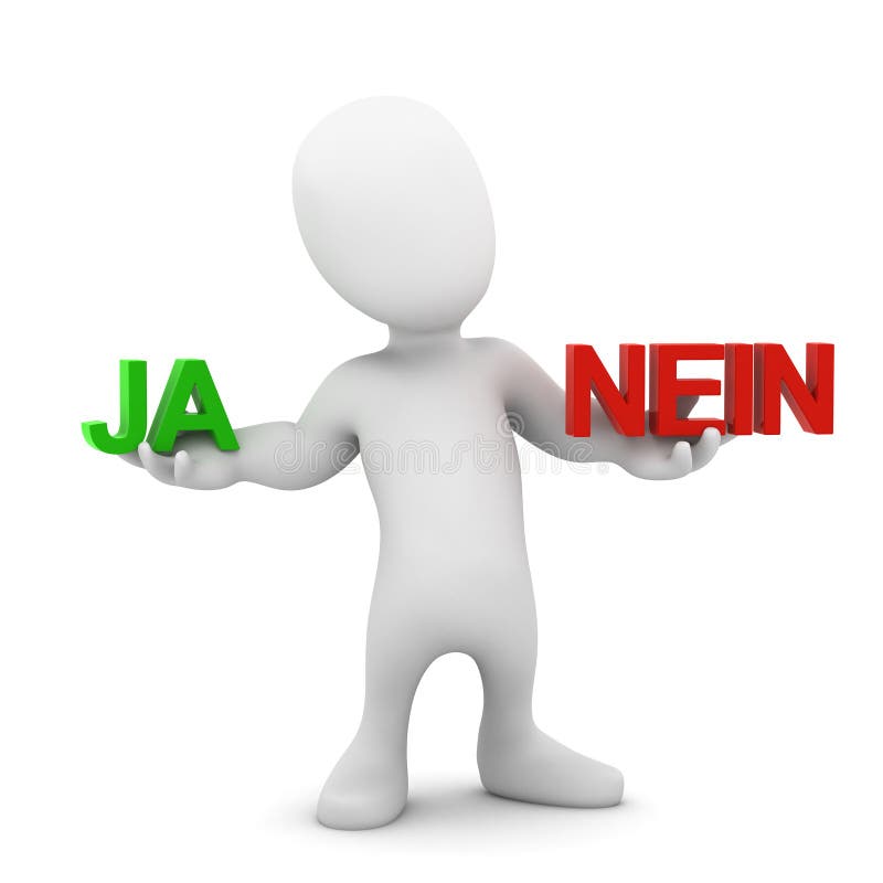 Nein illustration de vecteur. Illustration du allemand - 46179848