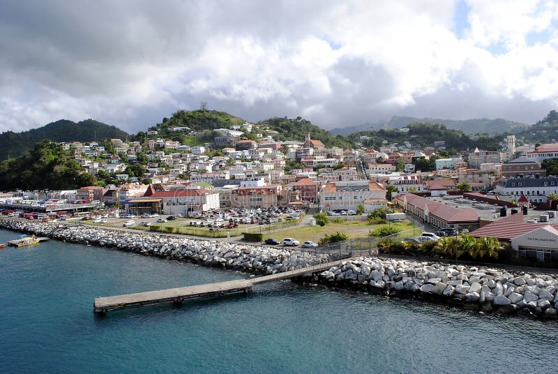 Le Port De St George Au Grenada Photo stock - Image du indies, georges ...