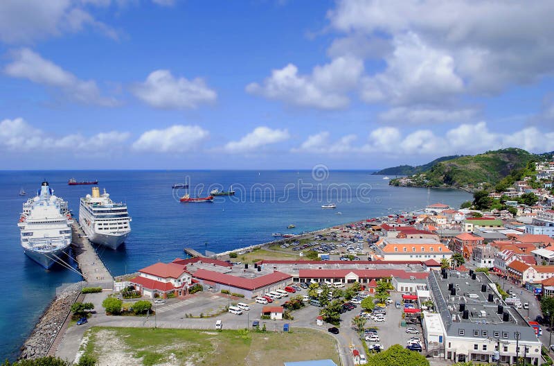 Le Port De St George Au Grenada Photo stock - Image du indies, georges ...