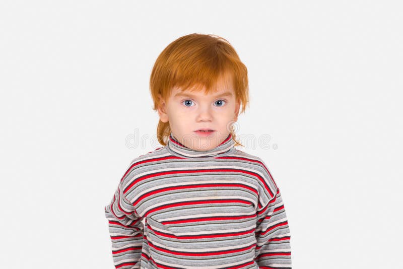 Le Portrait De L'enfant Roux Photo stock - Image du horizontal ...