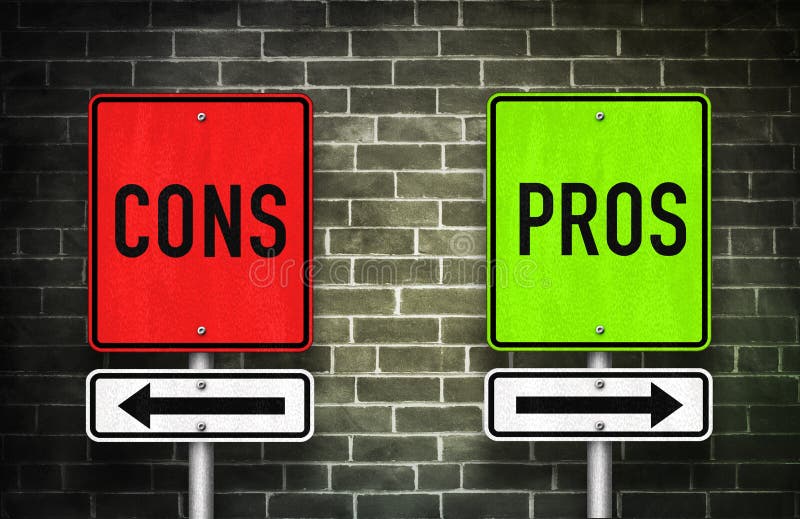 Le Pour - Et - Illustration De Tableau Du Contre Illustration Stock ...