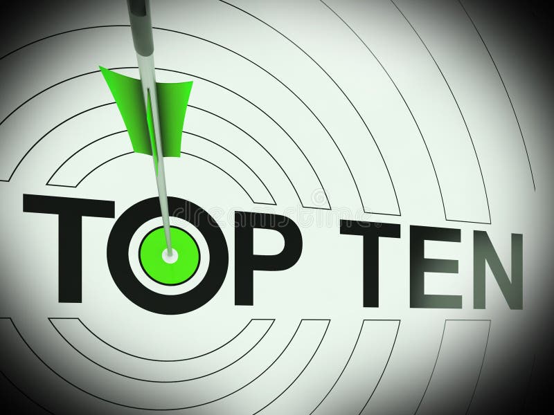 Le Prix De Top Ten Affiche Des Gagnants De Concours Illustration Stock ...