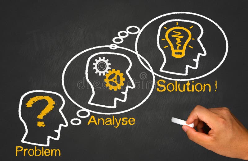Le Problème Analysent La Solution Image stock - Image du teamwork ...