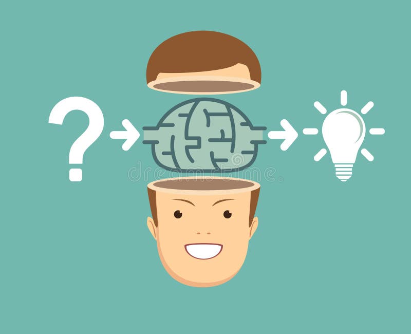 Le Processus De Trouver Une Solution Illustration de Vecteur ...