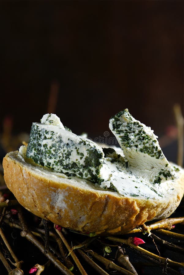 Le Roule Cheese stock photo. Image of homemade, french - 89218710