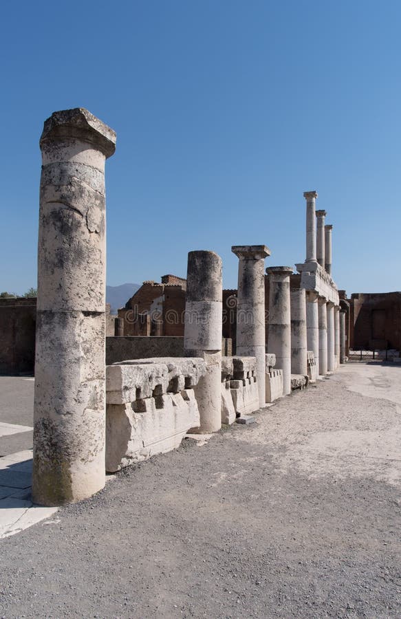 Le Rovine Di Pompei, Italia Fotografia Stock - Immagine di pompei ...