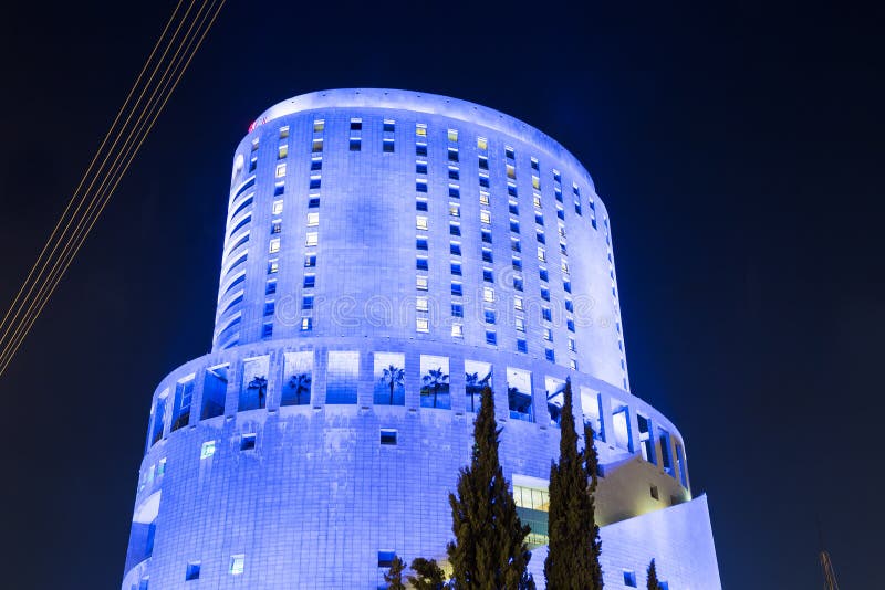 Le Royal Hotel Night Amman Jordan Stock Photos - Free & Royalty-Free ...