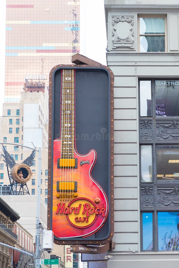Le Signe Iconique Du Restaurant De Hard Rock Cafe Image éditorial ...