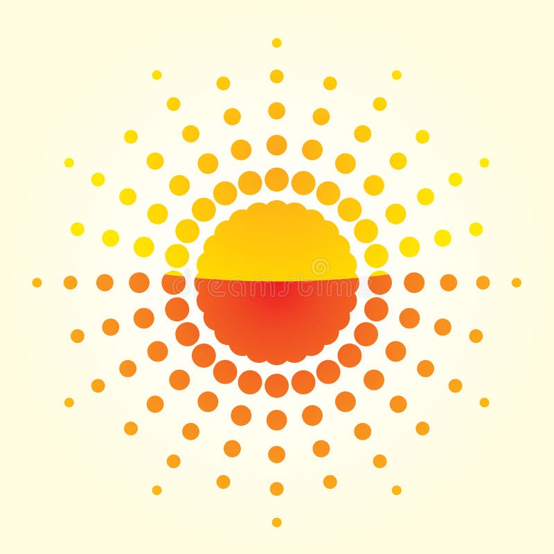 Le soleil artistique illustration de vecteur. Illustration du sunlight ...