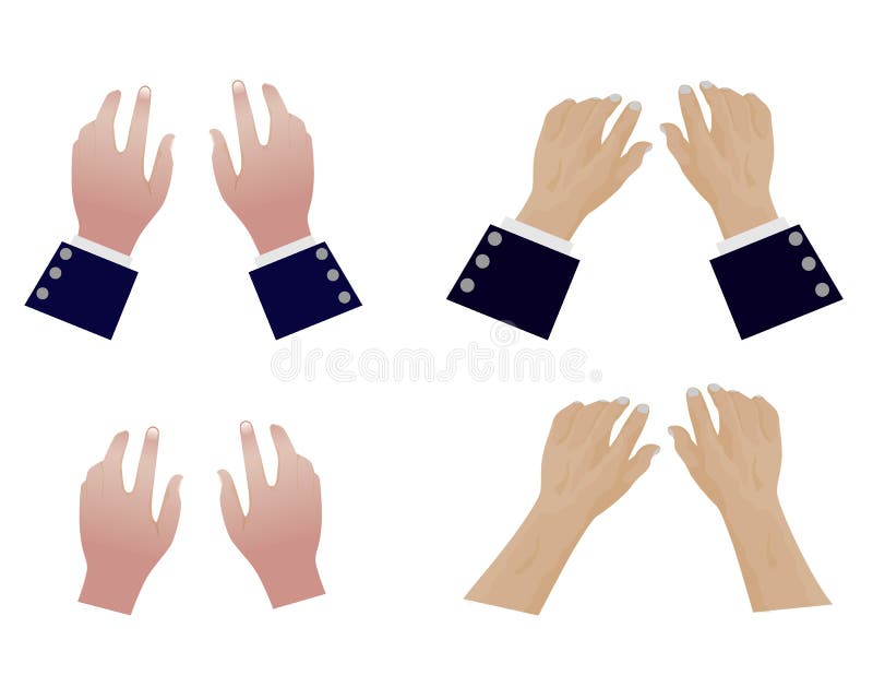 Le symbole de main illustration de vecteur. Illustration du doigt ...