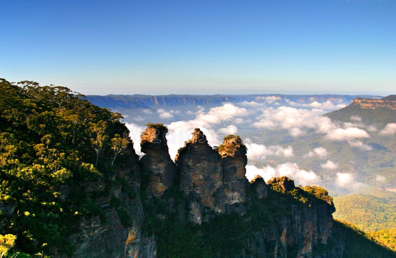 Le tre sorelle, Australia fotografia stock. Immagine di altezza - 3131046