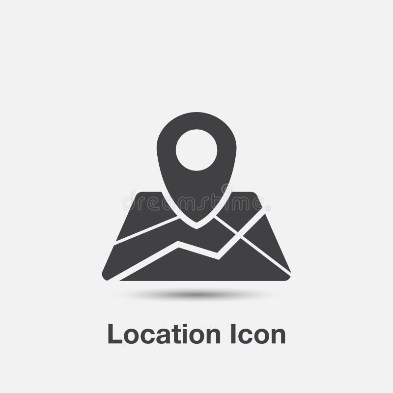 Le Vecteur D'icône D'emplacement, Tracent L'illustration Solide ...