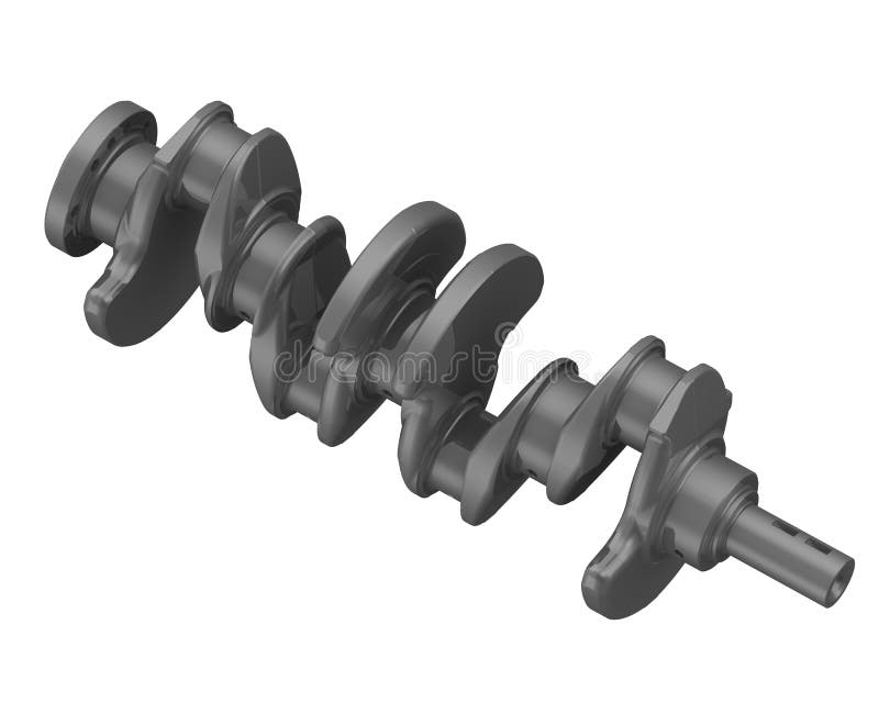 Le Vilebrequin Du Moteur à Combustion Interne Illustration Stock ...