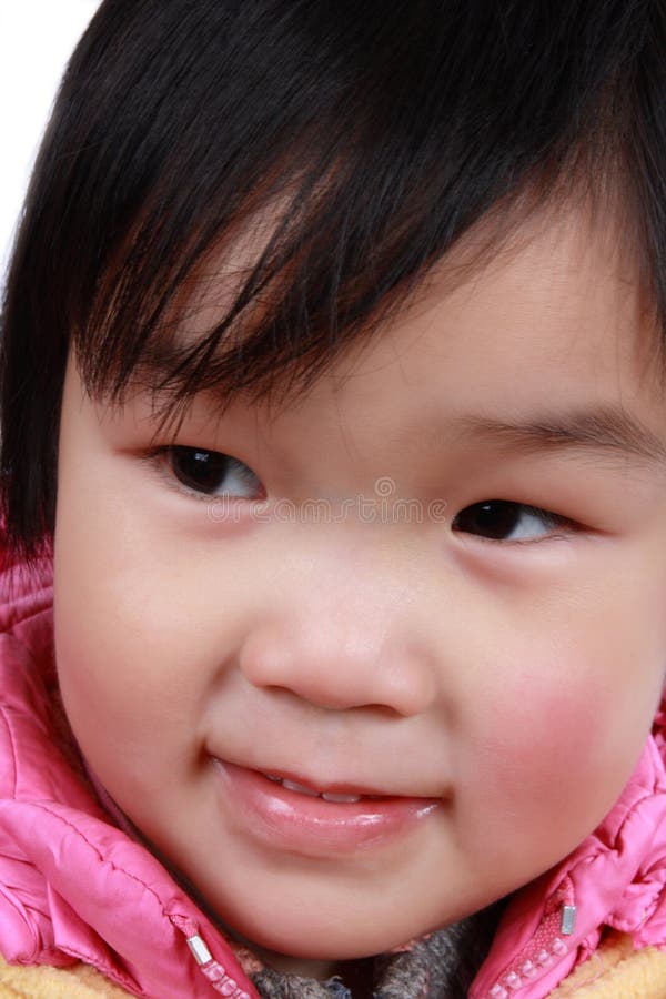 Beau Visage Chinois De Petite Fille Image stock - Image du asiatique ...
