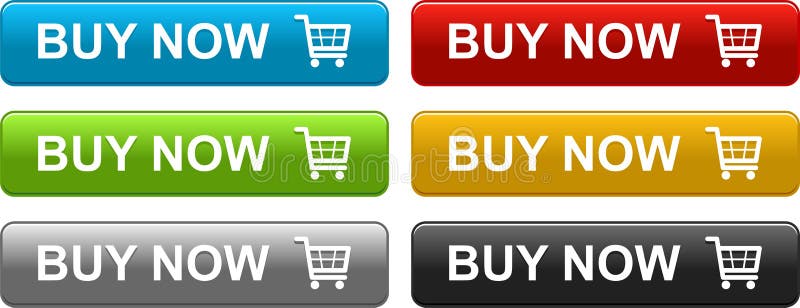 Le Web D'acheter Maintenant Se Boutonne Coloré Illustration de Vecteur ...