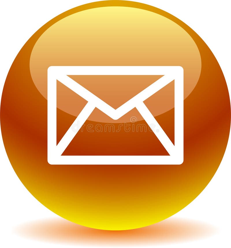 Le Web De Contactez-nous Boutonne L'orange Rouge Illustration de ...