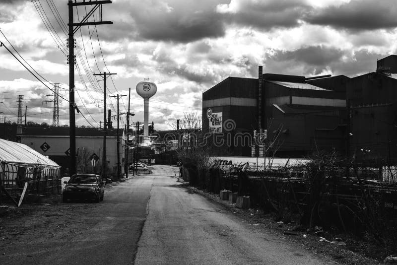 Le Yard En Acier Chez Braddock Photo stock éditorial - Image du ...