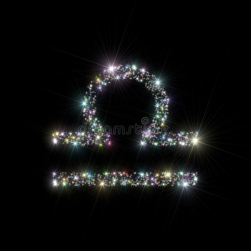 Le Zodiaque Stars La Balance Illustration Stock - Illustration du ...