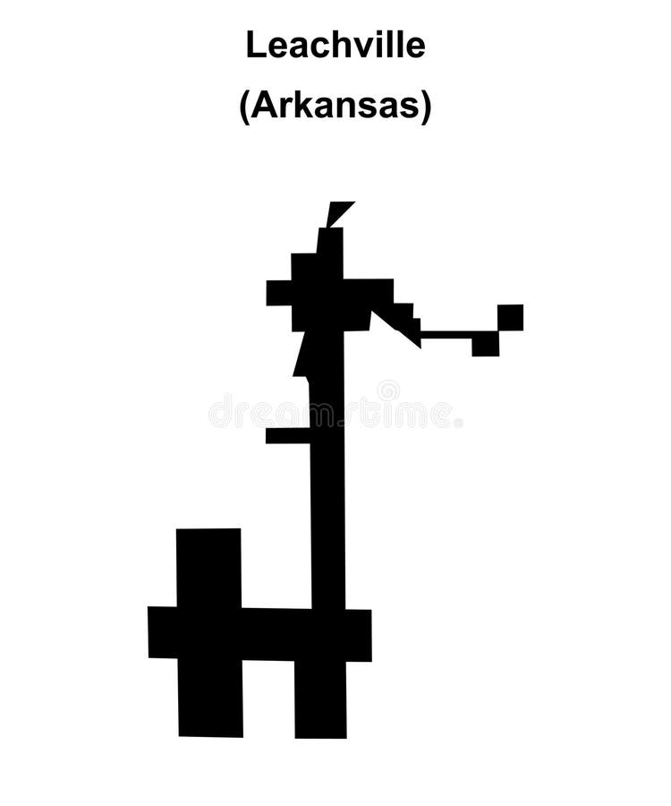 Leachville Outline Map Stock Illustrations – 1 Leachville Outline Map ...