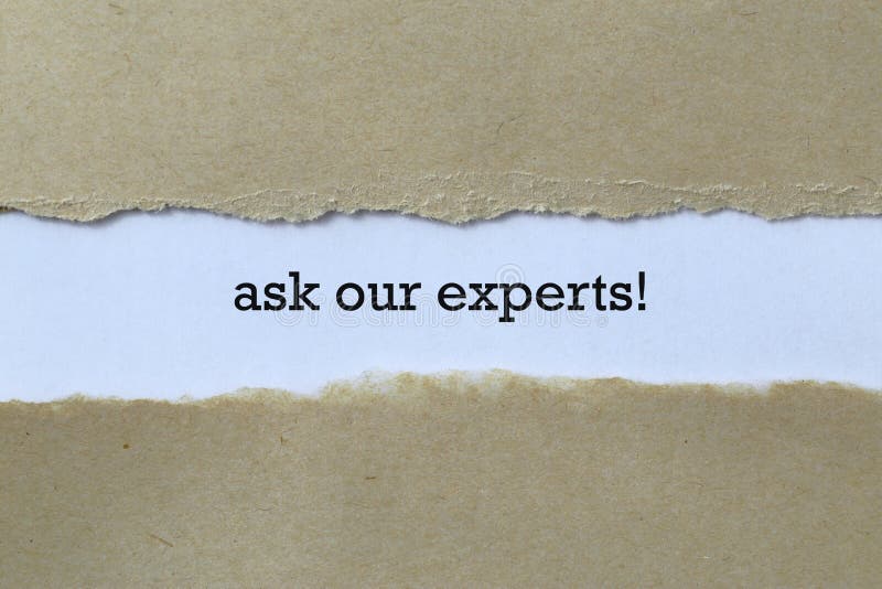 Ask our experts stock illustration. Illustration of design - 163963101