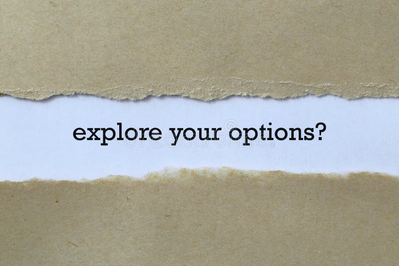 Explore your options stock image. Image of future, change - 164025387