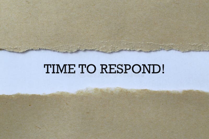 Time to respond on paper stock image. Image of faster - 206212033