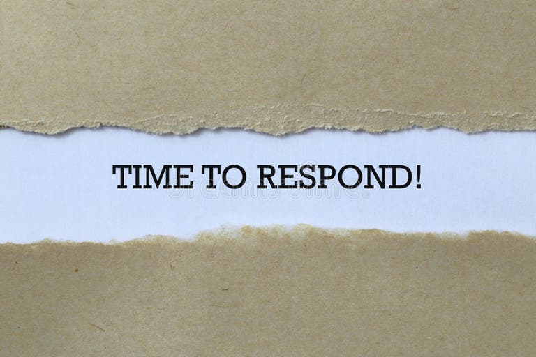 Time to respond on paper stock image. Image of faster - 206212033