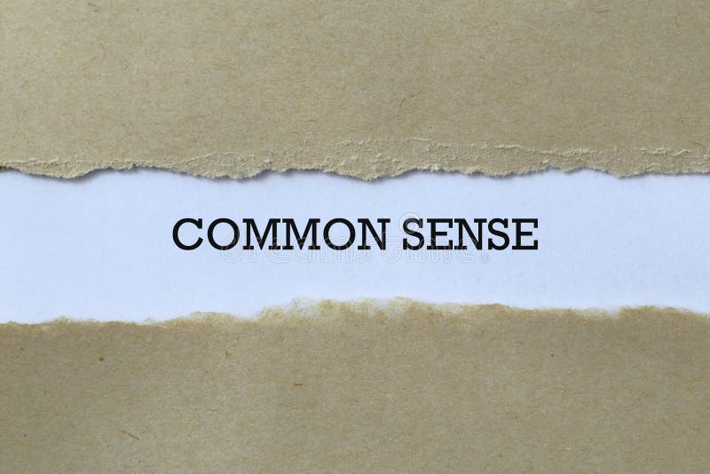 Common sense on paper stock image. Image of choice, arrow - 206477735