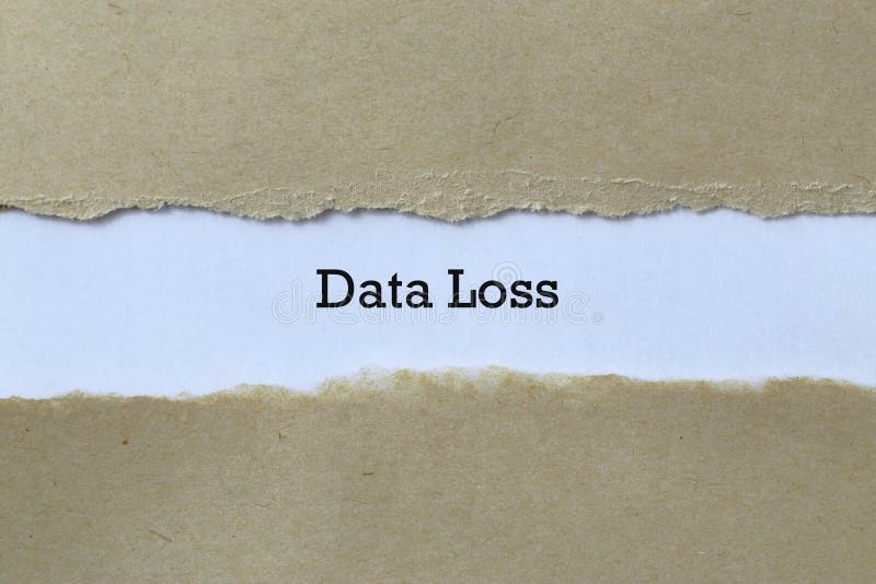 Data loss on paper stock photo. Image of computer, database - 206667528