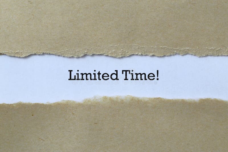 Limited Time Symbol. Special Offer Sign. Vector Stock Photo - Image of ...