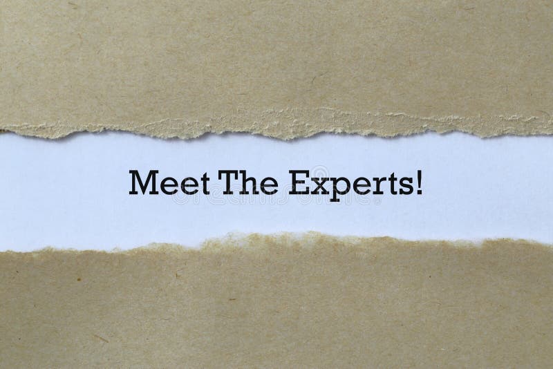 Meet the experts on paper stock photo. Image of help - 207002506