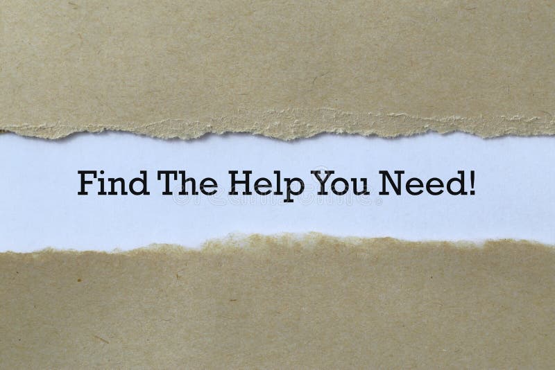 May i help you on paper stock photo. Image of guide - 178168722