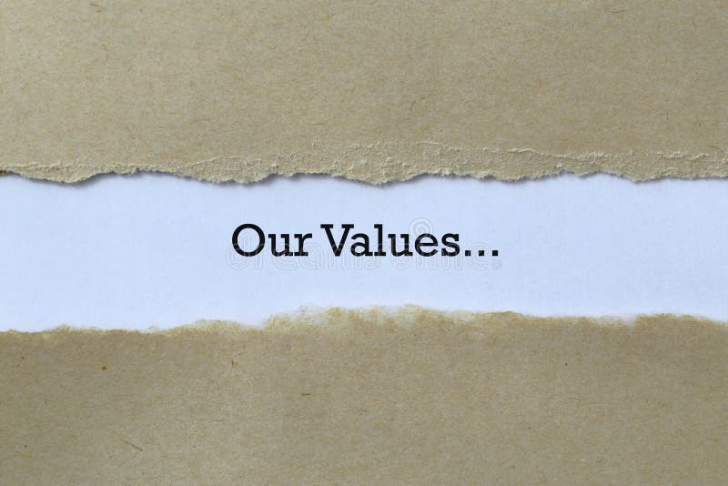 Our values stock image. Image of values, letters, right - 43166681