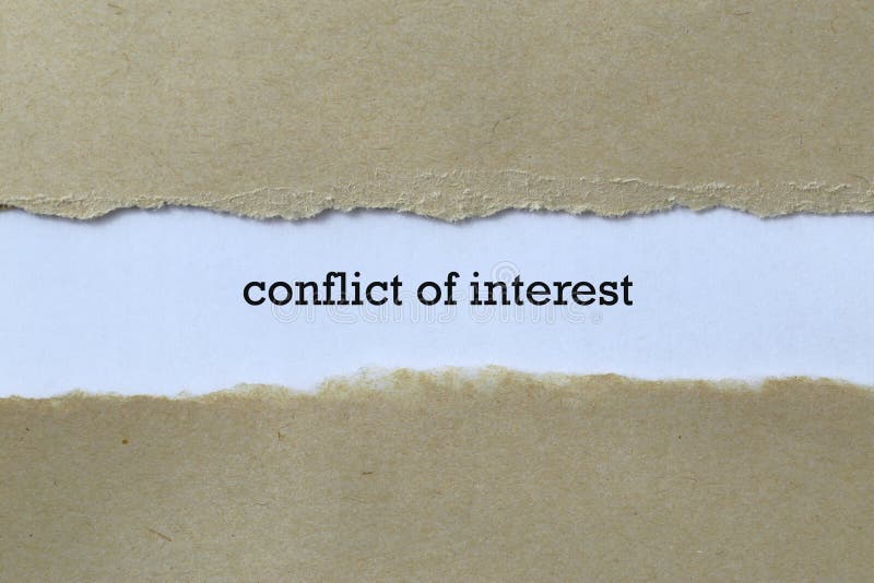 Conflict of Interest on White Paper Stock Photo - Image of conflict ...