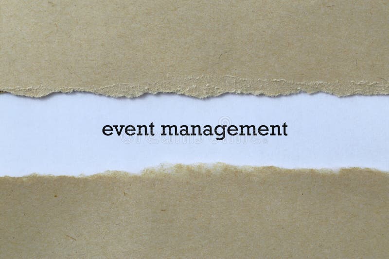 EVENT MANAGEMENT Text on the Paper Folder with Pen. Business Concept ...