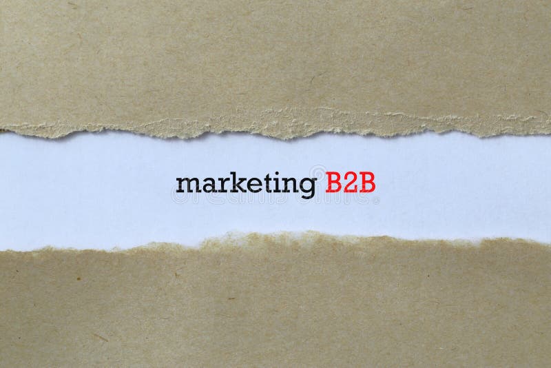 Marketing B2b Word on White Paper Stock Image - Image of brand ...