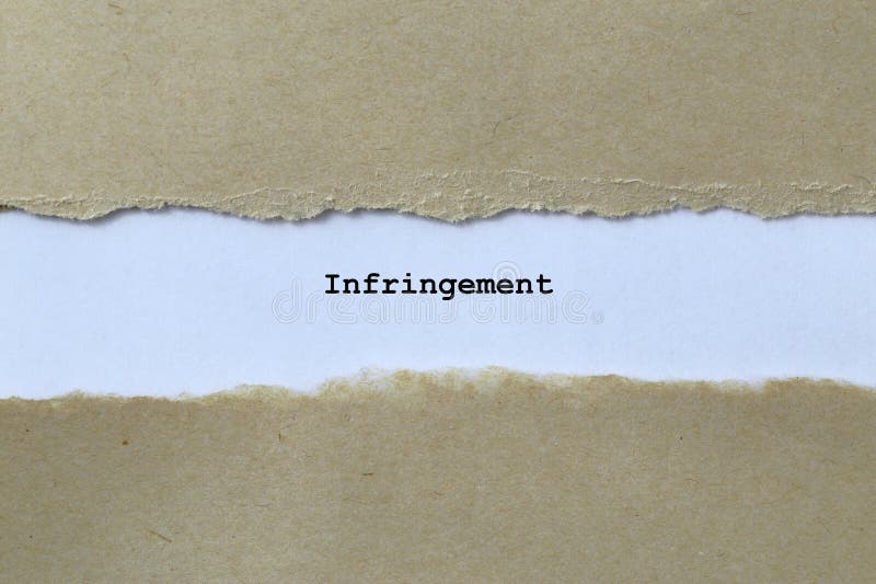 Infringement word on paper stock photo. Image of text - 271634446