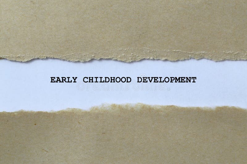 Early Childhood Development on White Paper Stock Image - Image of ...