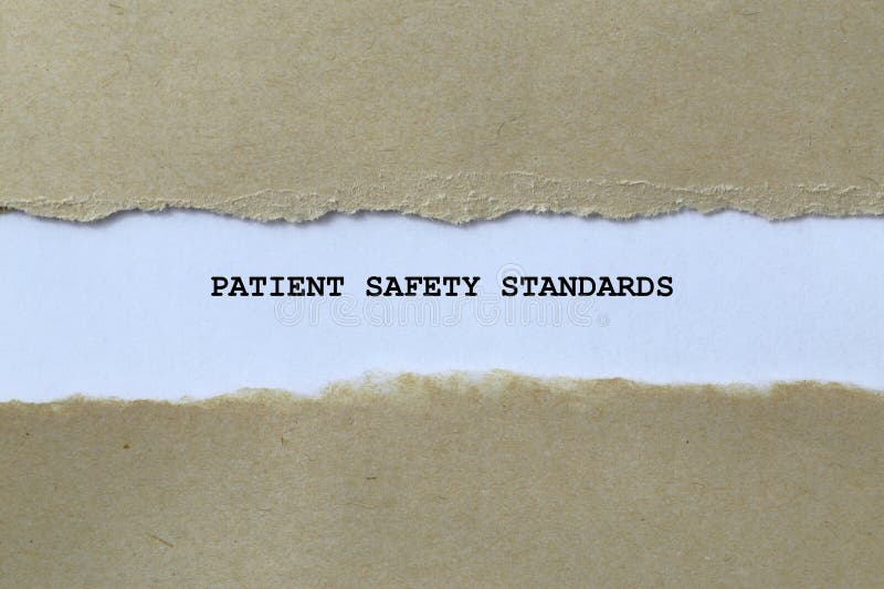 Patient Safety Standards on White Paper Stock Image - Image of quality ...
