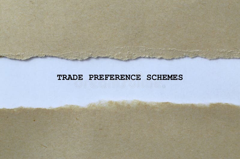 Trade Preference Schemes on White Paper Stock Image - Image of mission ...